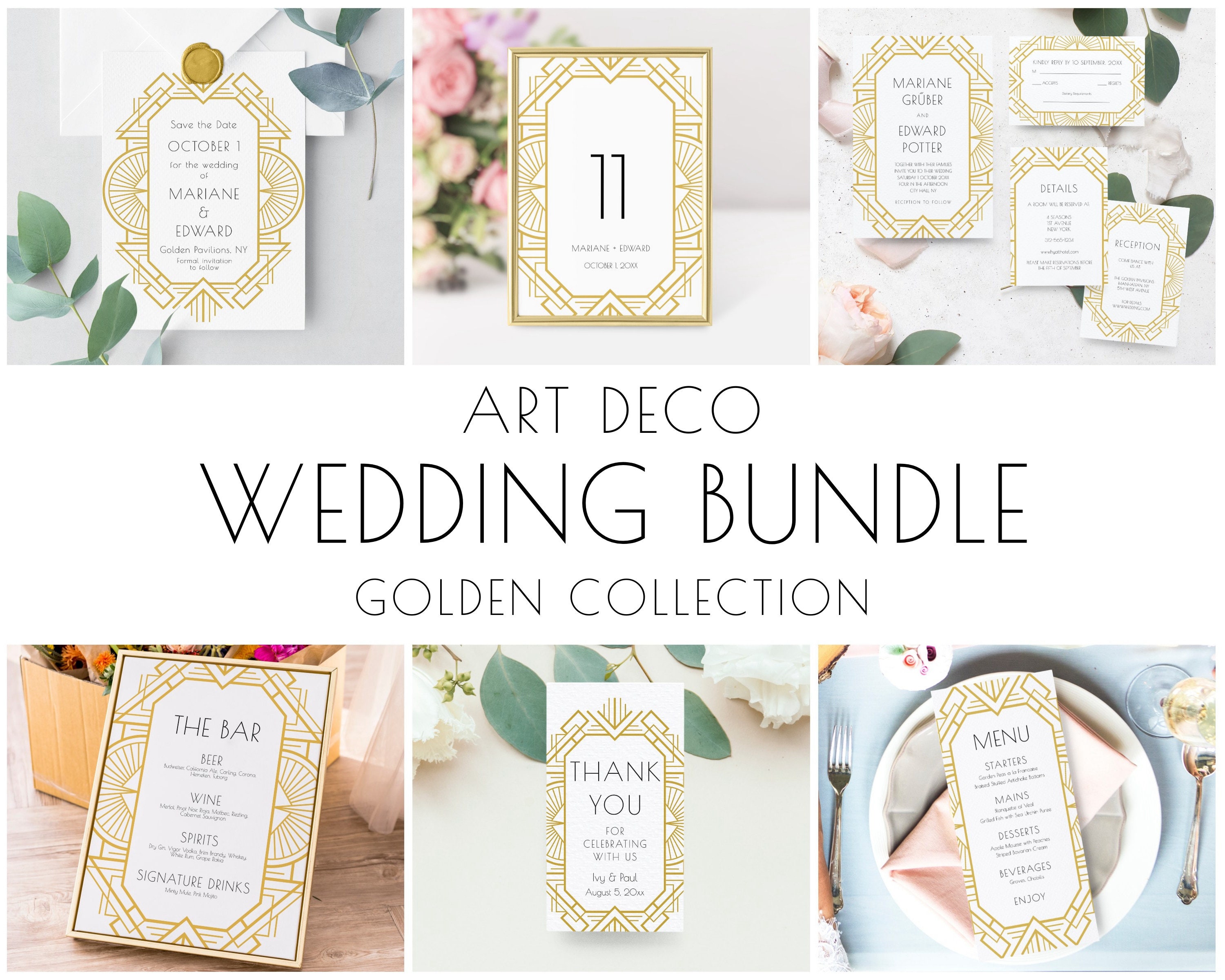 Art Deco Wedding Welcome Sign Template Editable Welcome - Etsy