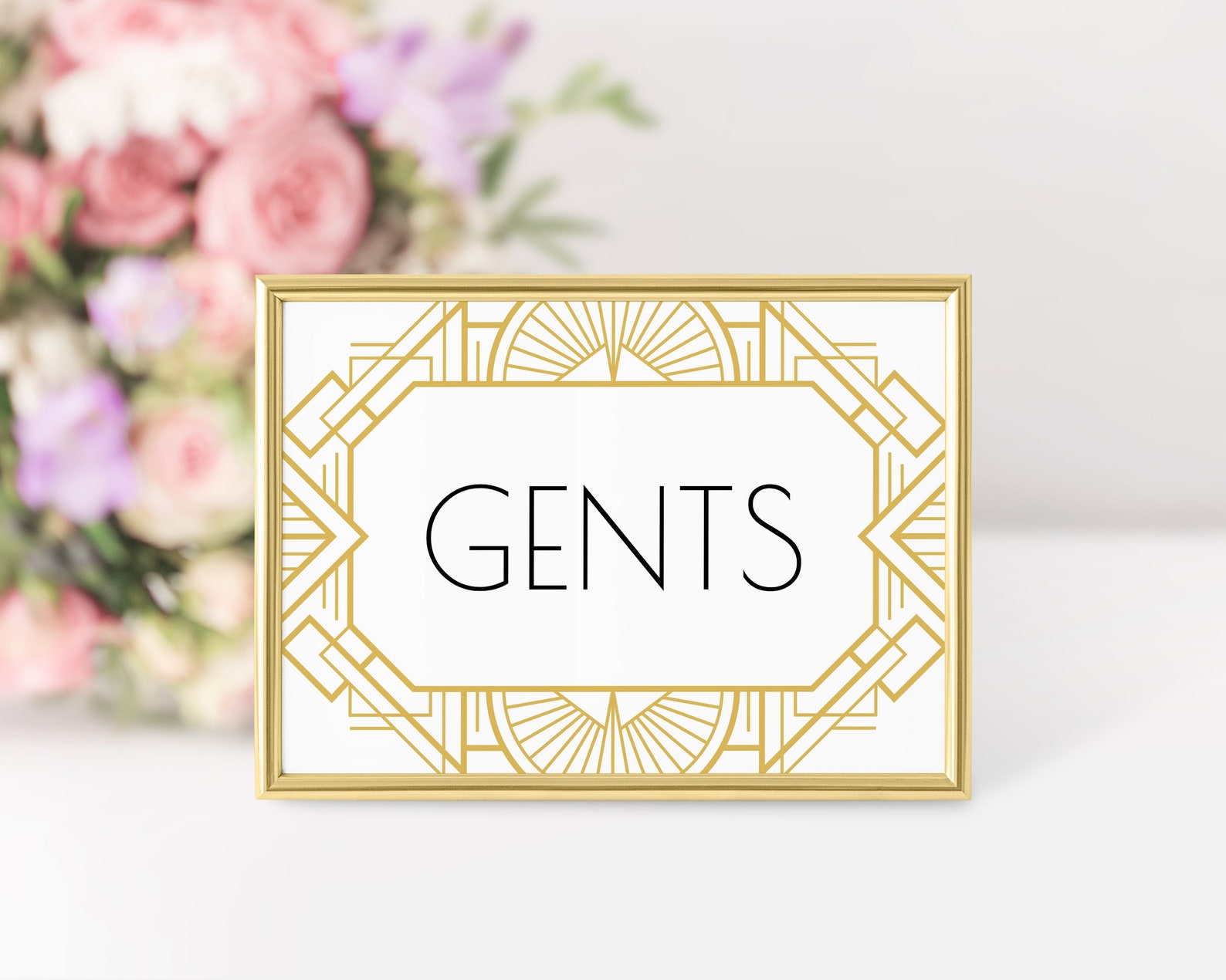 Custom Art Deco Printable Sign Template, 1920s Sign Template, Art Deco ...