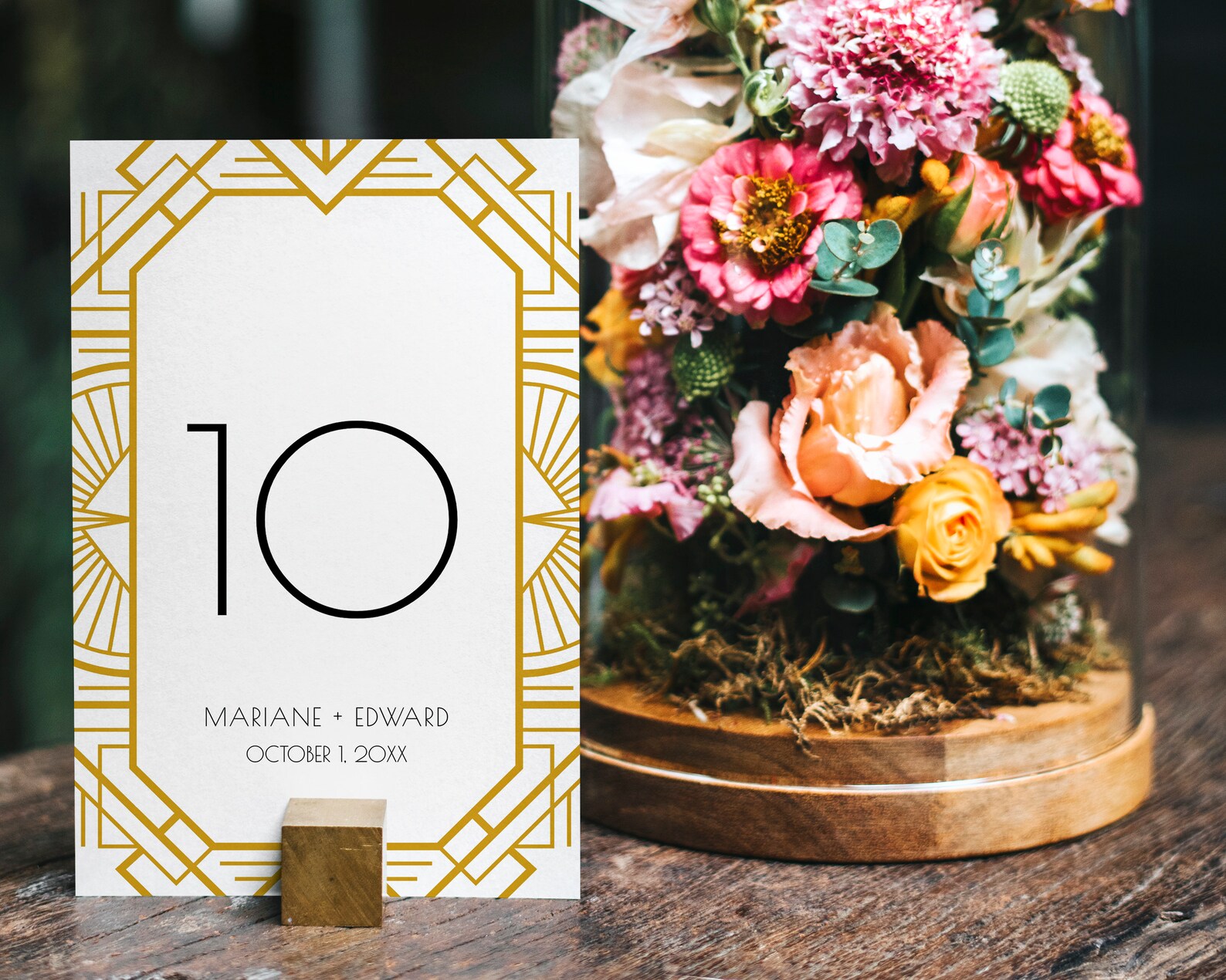 Printable Art Deco Table Numbers Editable Art Deco Table - Etsy