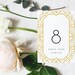Printable Art Deco Table Numbers, Editable Art Deco Table Number ...