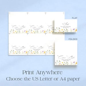 Printable Buffet Card Template | Floral Wedding Food Label | Printable ...