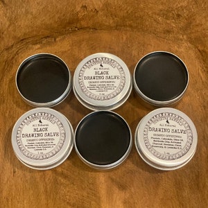 Black Drawing Salve | All Natural First Aid | Folk Remedy | Apothecary ...