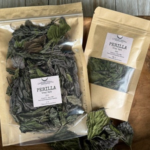 Organic Dried Perilla Leaves, Dried Shiso Herb, Herbal Tea, Culinary ...