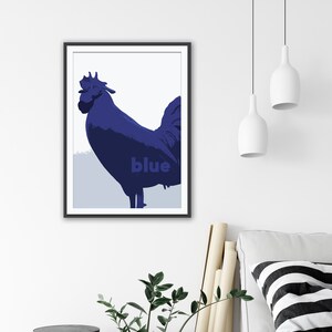 Printable blue Poster is 13x19 an Instant Downloadable File Ready to ...