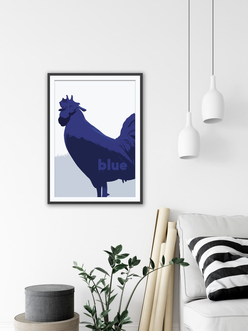 Printable blue Poster is 13x19 an Instant Downloadable File Ready to ...