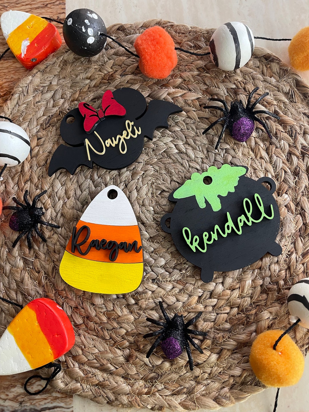 Halloween Basket Name Tags| Spooky Basket Tags | Spooky Vibes| Name ...