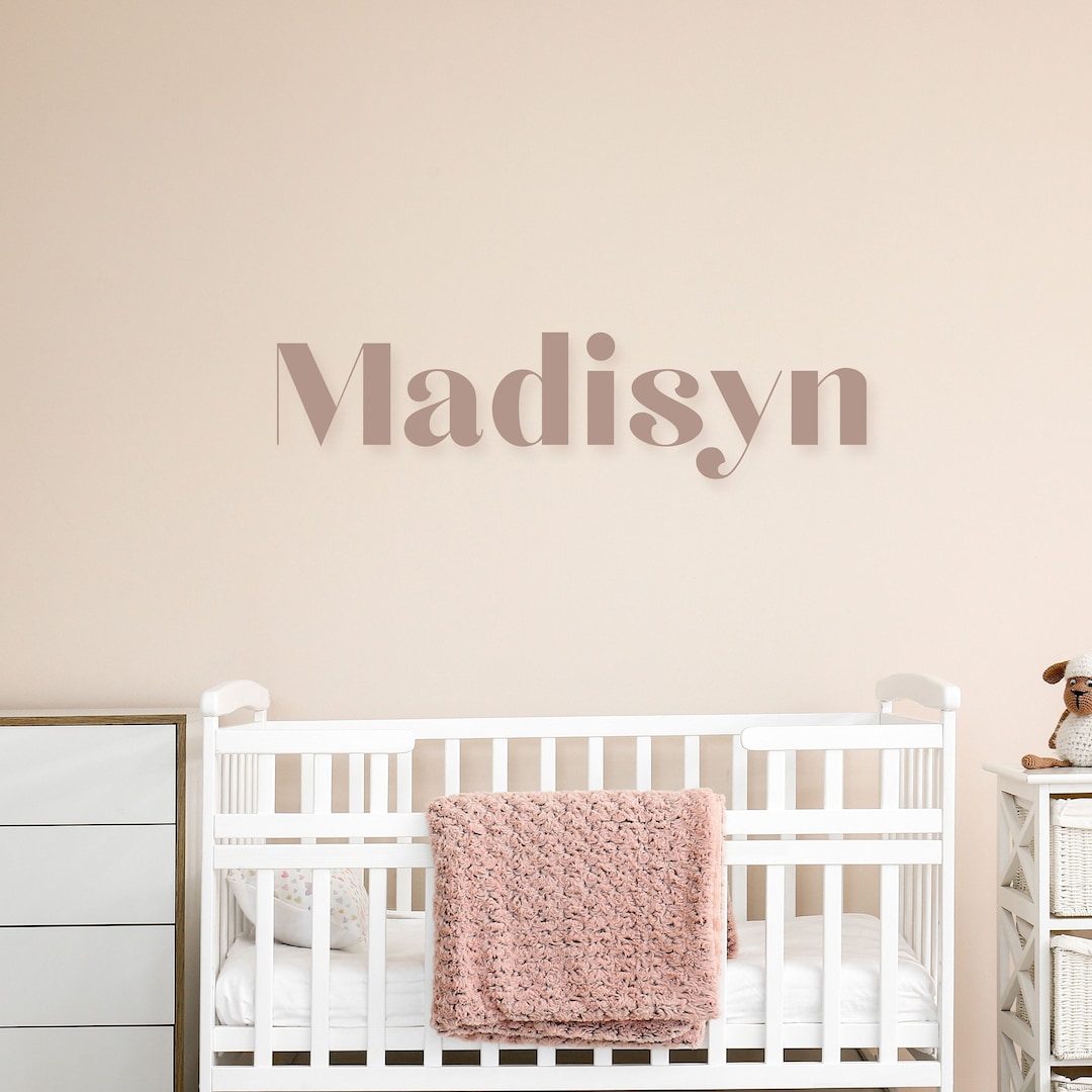 Nursery Name Sign | Above Crib Cut Out | Custom Wood Name Sign | Baby ...
