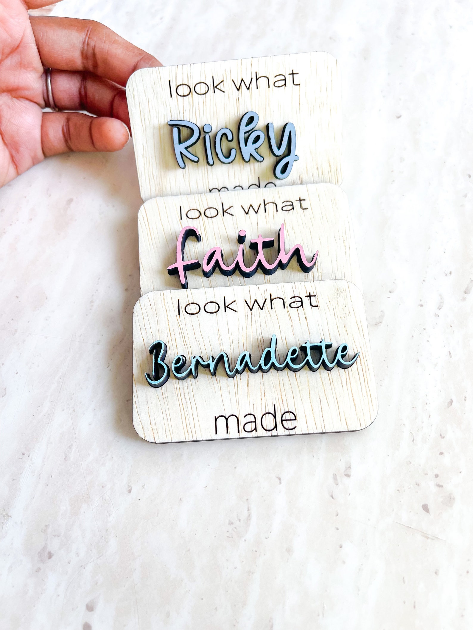 Personalized Child Artwork Magnet | Look What I Made Magnet | Custom ...