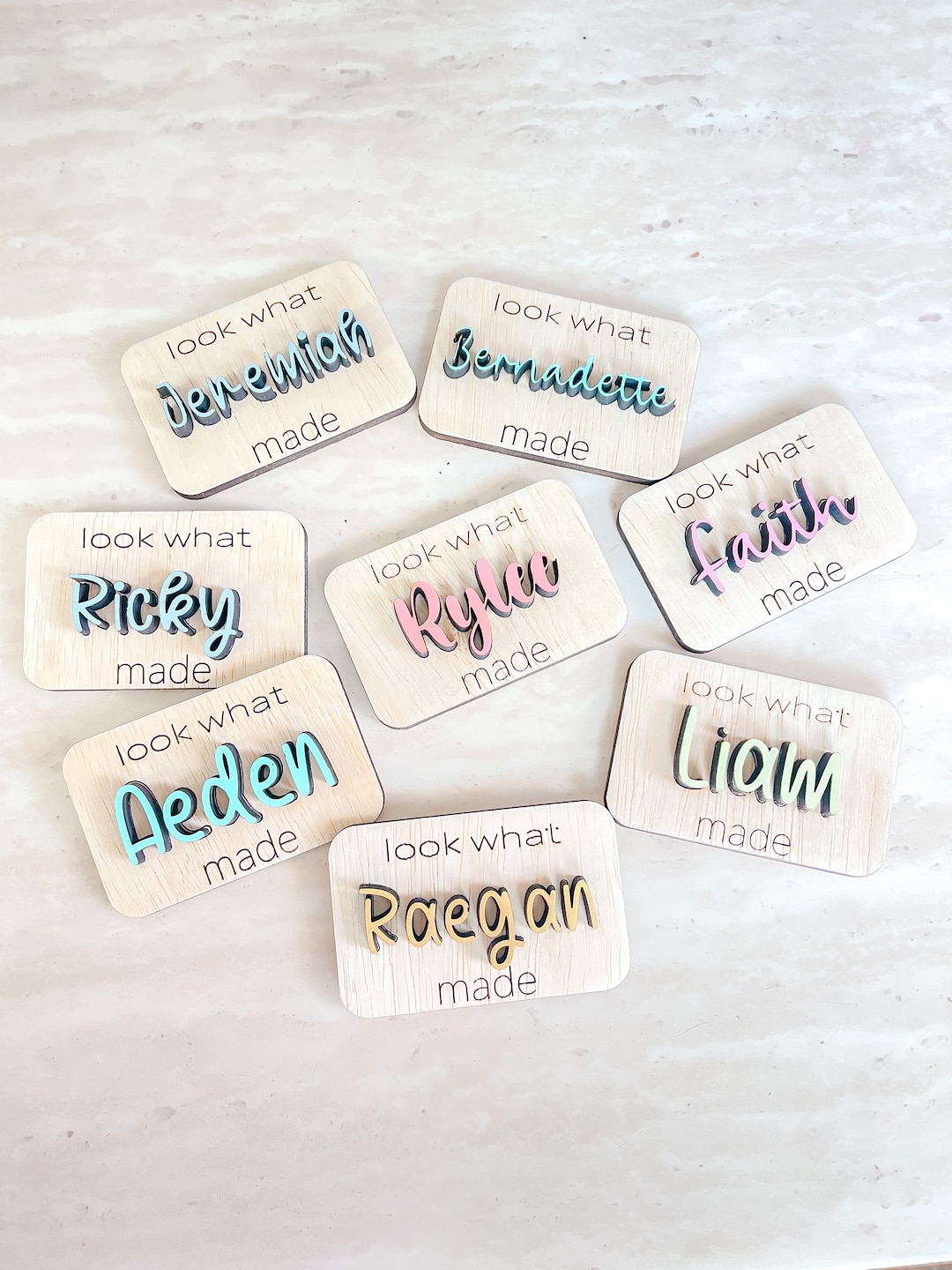 Personalized Child Artwork Magnet | Look What I Made Magnet | Custom ...