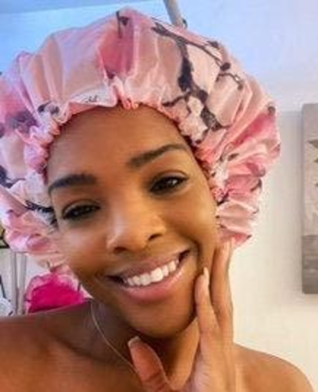 Satin Lined Shower Cap, Bath Hat, Shower Cap - Etsy