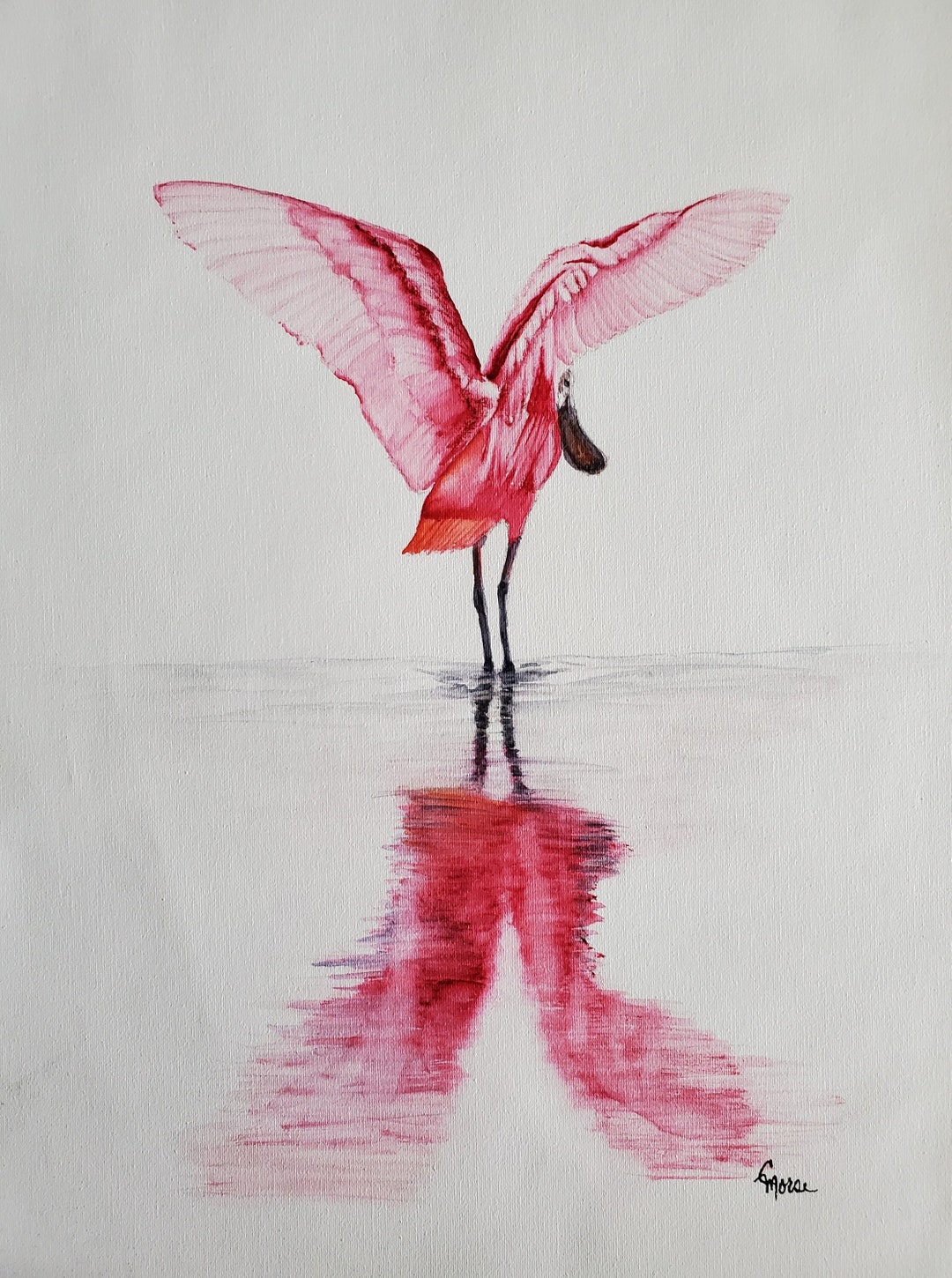 Spoonbill, Spoonbill Bird, Spoonbill Watercolor, Print, Giclee Print ...