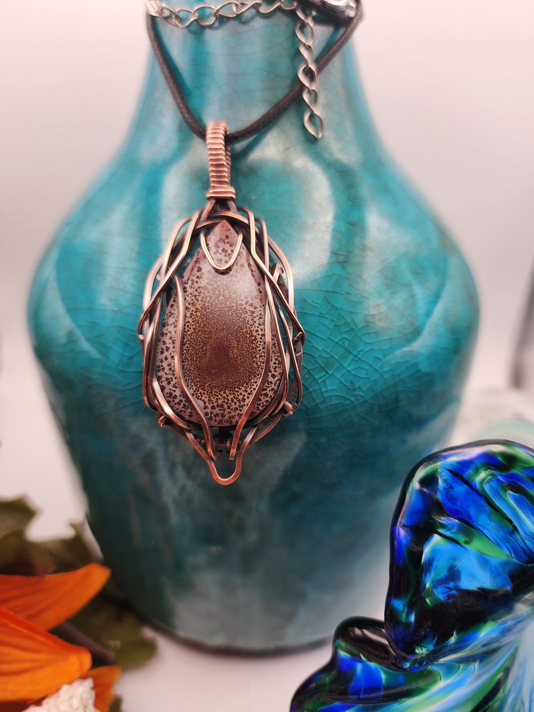 Apache Sage, Apache Sage Pendant, Apache Sage Rhyolite, Copper Pendant ...