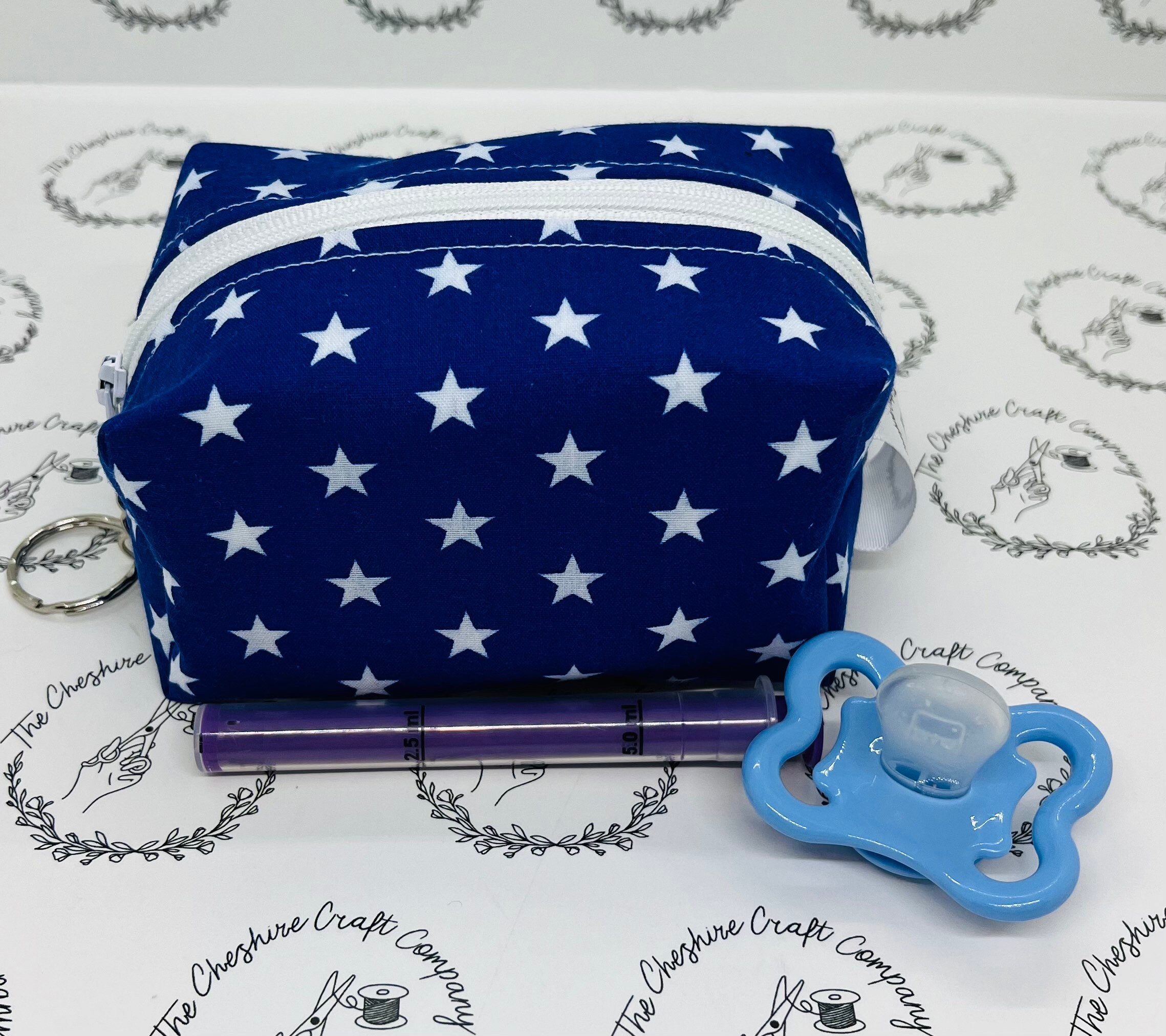 Navy Star Dummy Bag Dinky Dummy Bag Dummy Bag Pacifier - Etsy