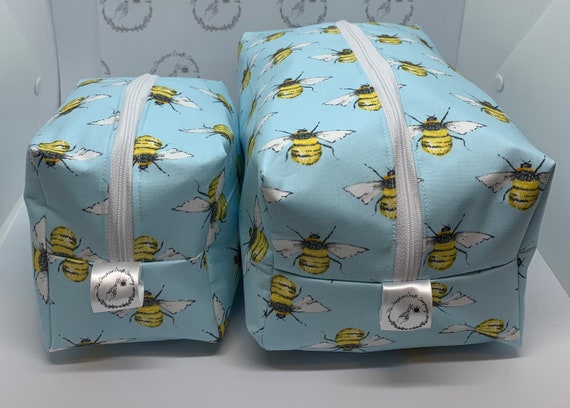 Blue Bee Make Up and Wash Bag Set Make Up Bag Wash Bag | Etsy