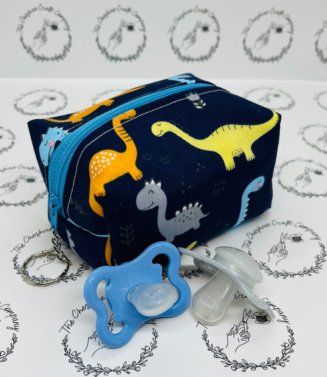 Blue Dinosaur Dummy Bag Dinky Dummy Bag Dummy Bag Pacifier Bag Baby Bag ...