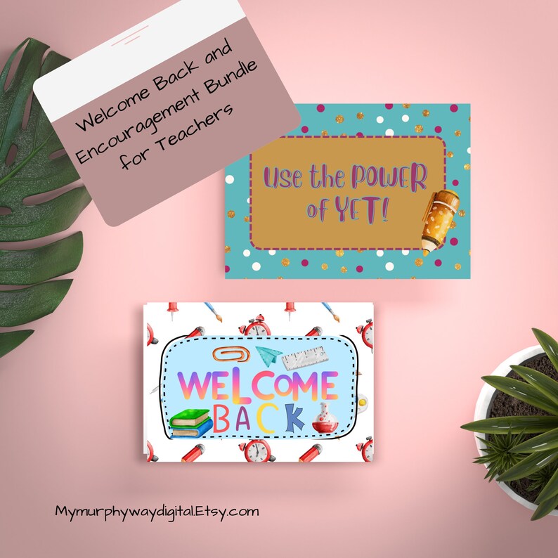 Welcome Back and Encouragement Greeting Card Bundle of 5 Cards - Etsy