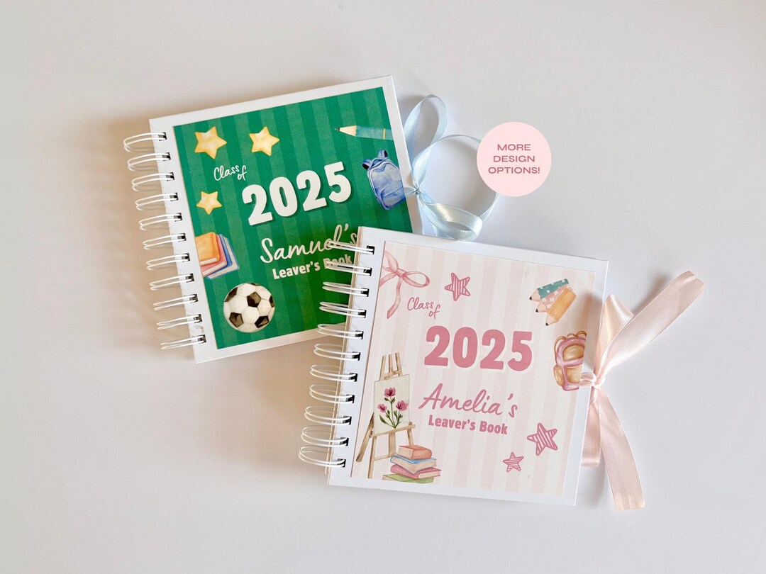 Personalised School Leavers Scrapbook | Class of 2025 Keepsake Memory ...