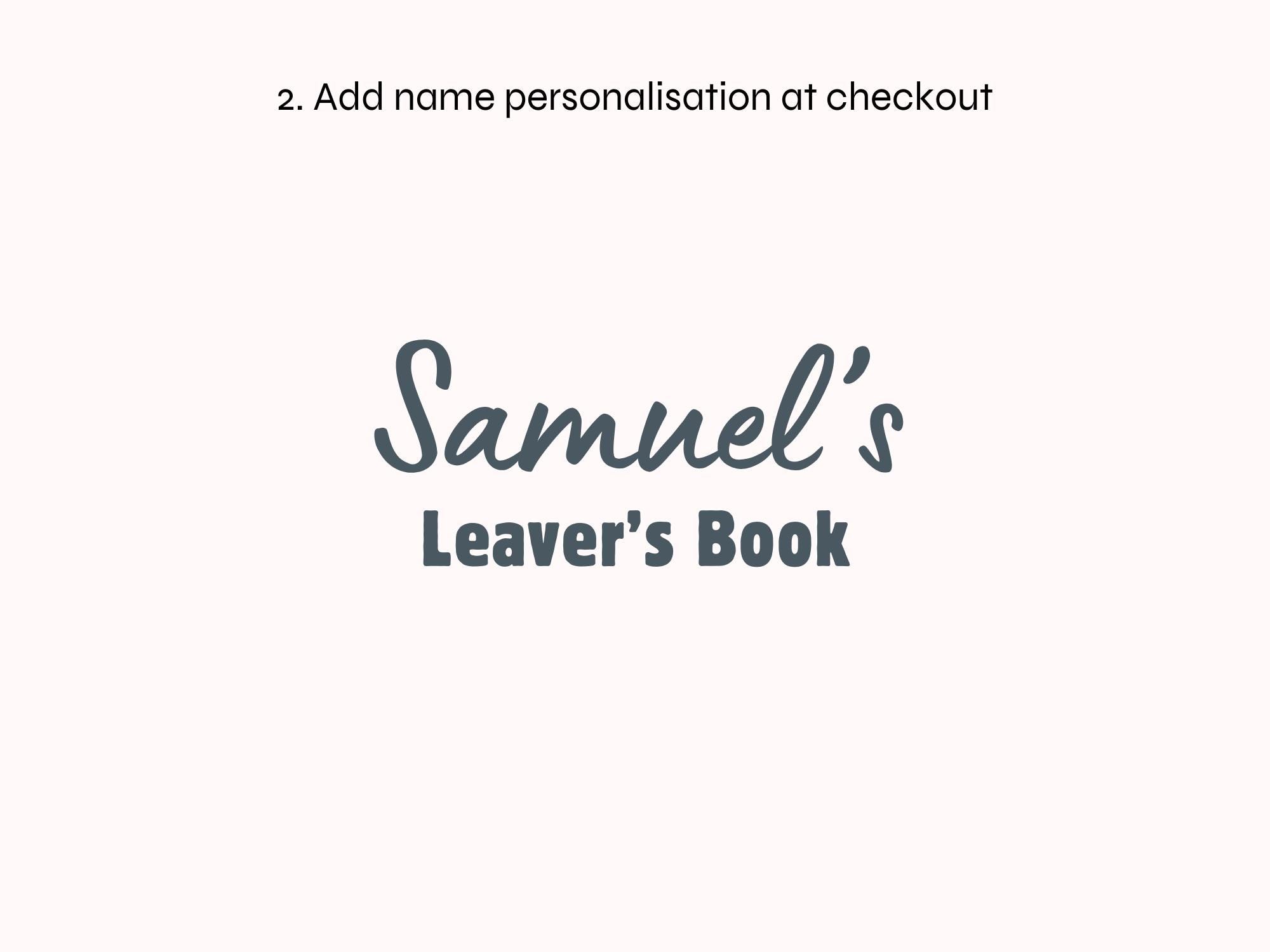 Personalised School Leavers Scrapbook | Class of 2025 Keepsake Memory ...