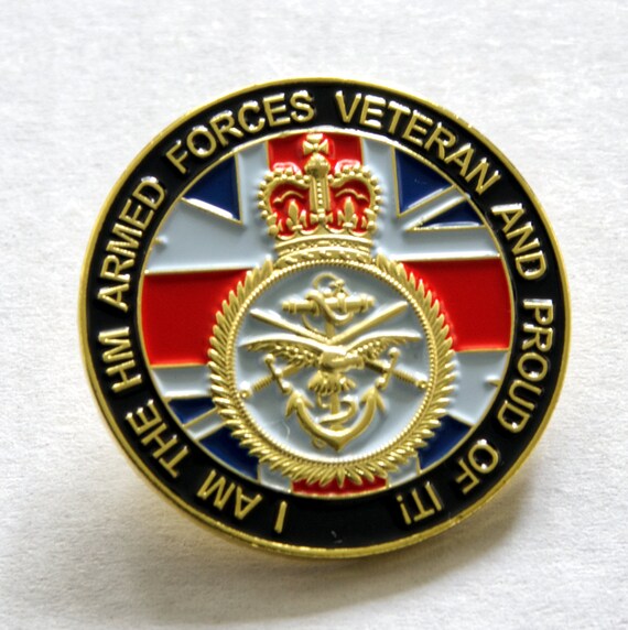 British Armed Forces veteran 3d pin badge. | Etsy