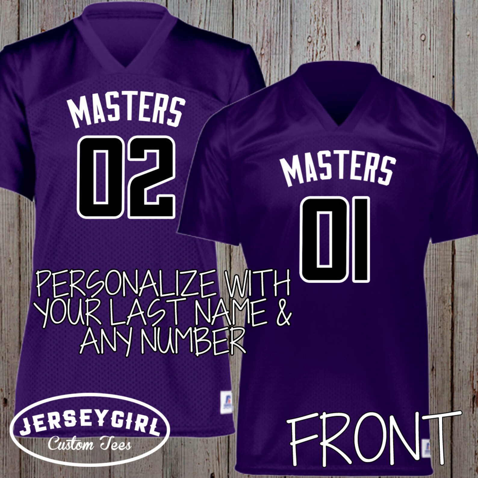 SET OF 2 Custom Couples Football Jerseys Personalized His and | Etsy