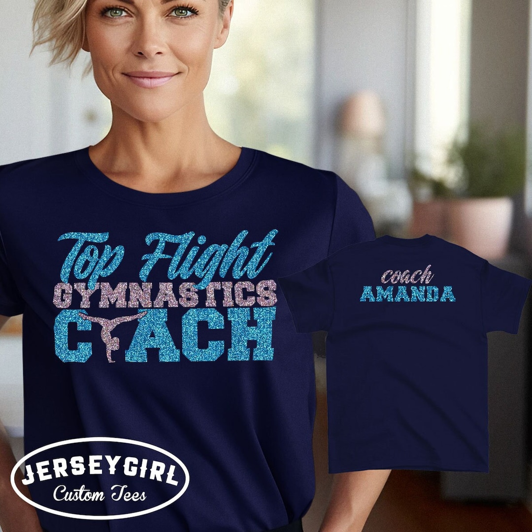Custom Gymnastics Coach Shirt - Etsy