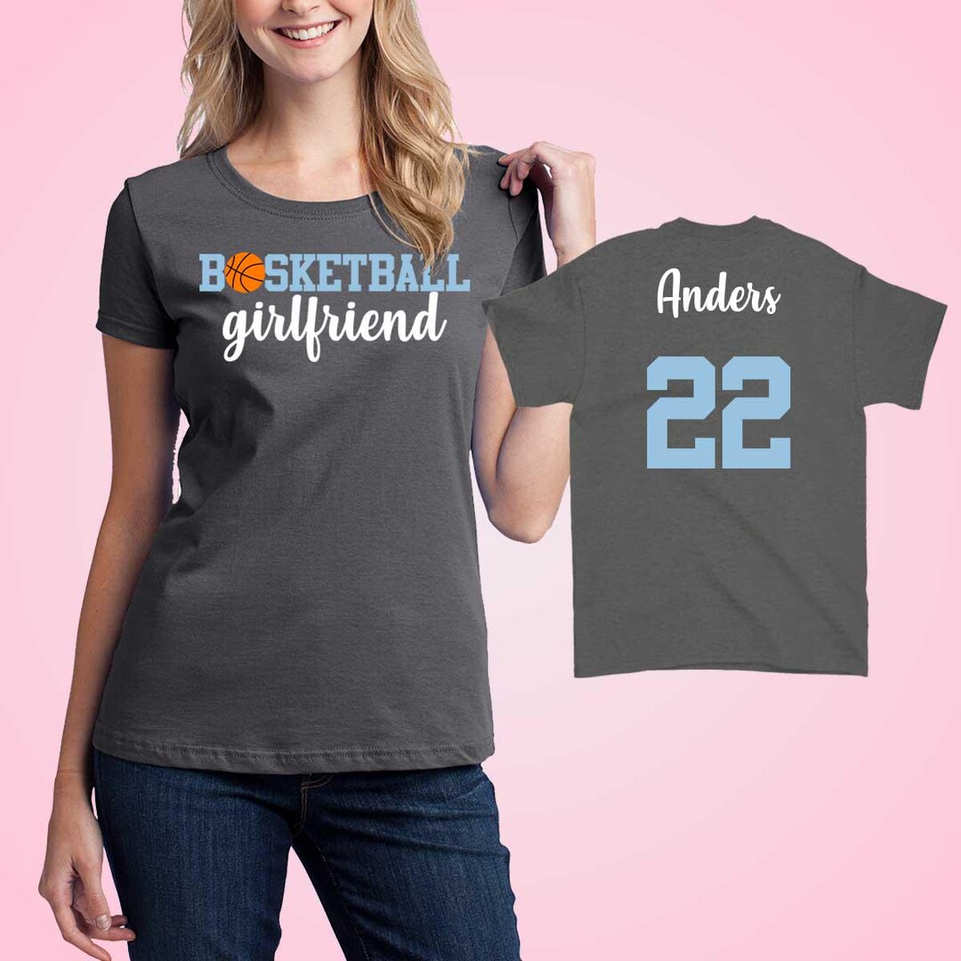 Custom Basketball Girlfriend Shirt With Name & Number - Etsy
