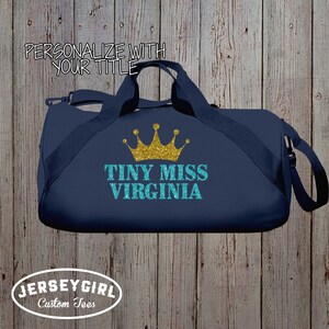 Pageant Duffel Bag With Name, Personalized Bling Pageant Bags ...
