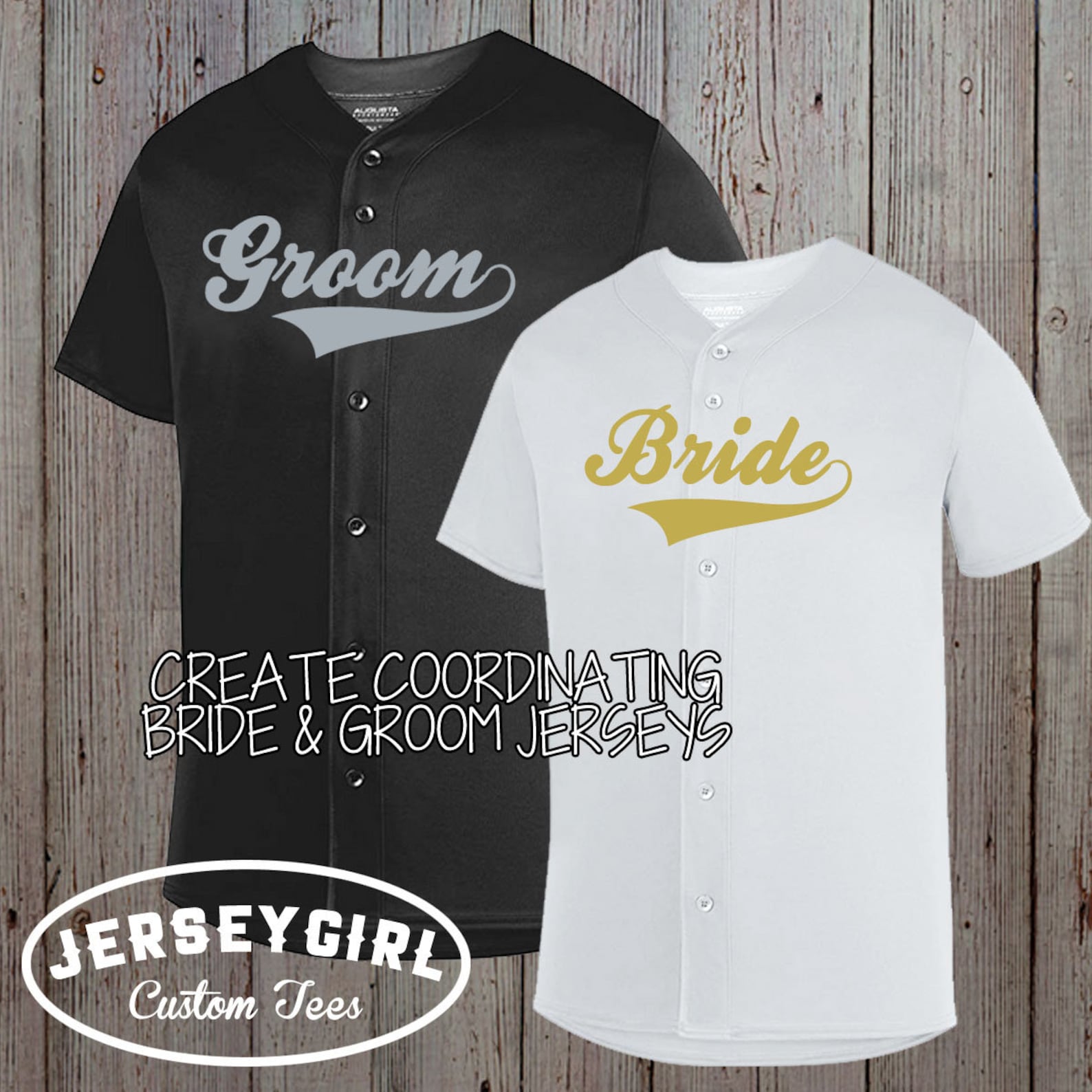 SET OF 2 Custom Couples Baseball Jersey Customize Your Own - Etsy
