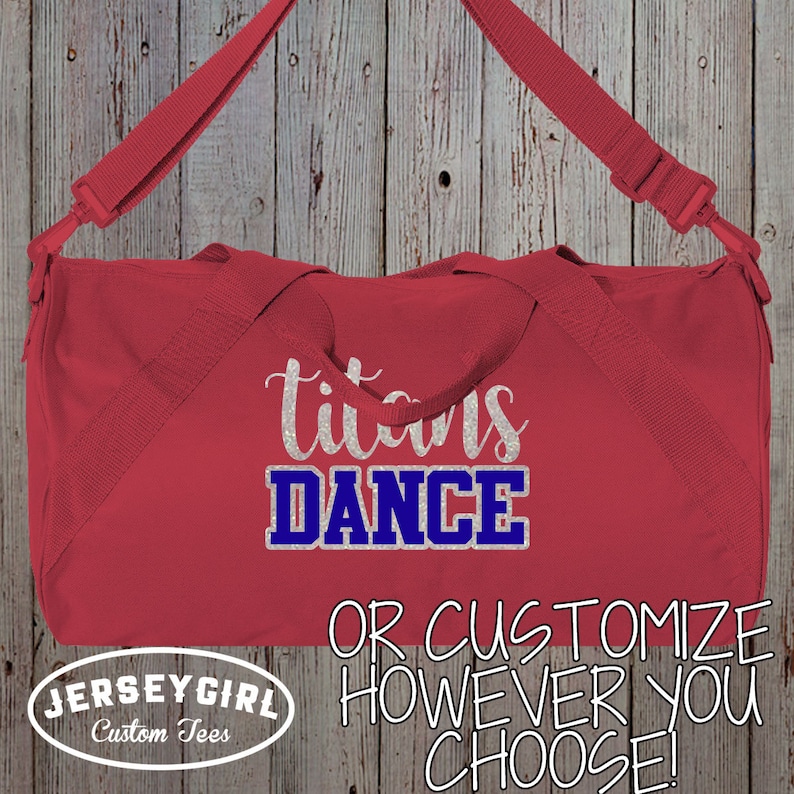 Glitter Custom Cheer Duffel Bag With Name & Team Name Bling | Etsy