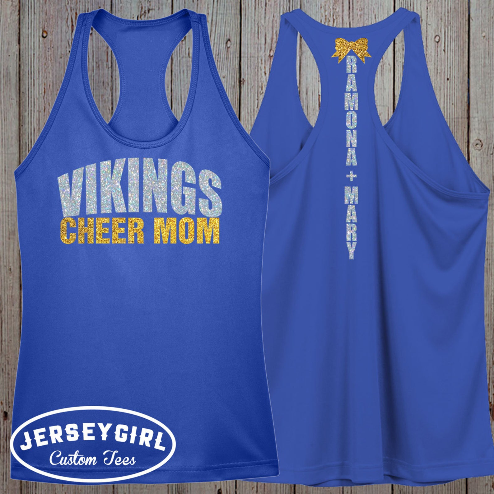 Custom Glitter Cheer Practice Tank Top With Name Customized | Etsy