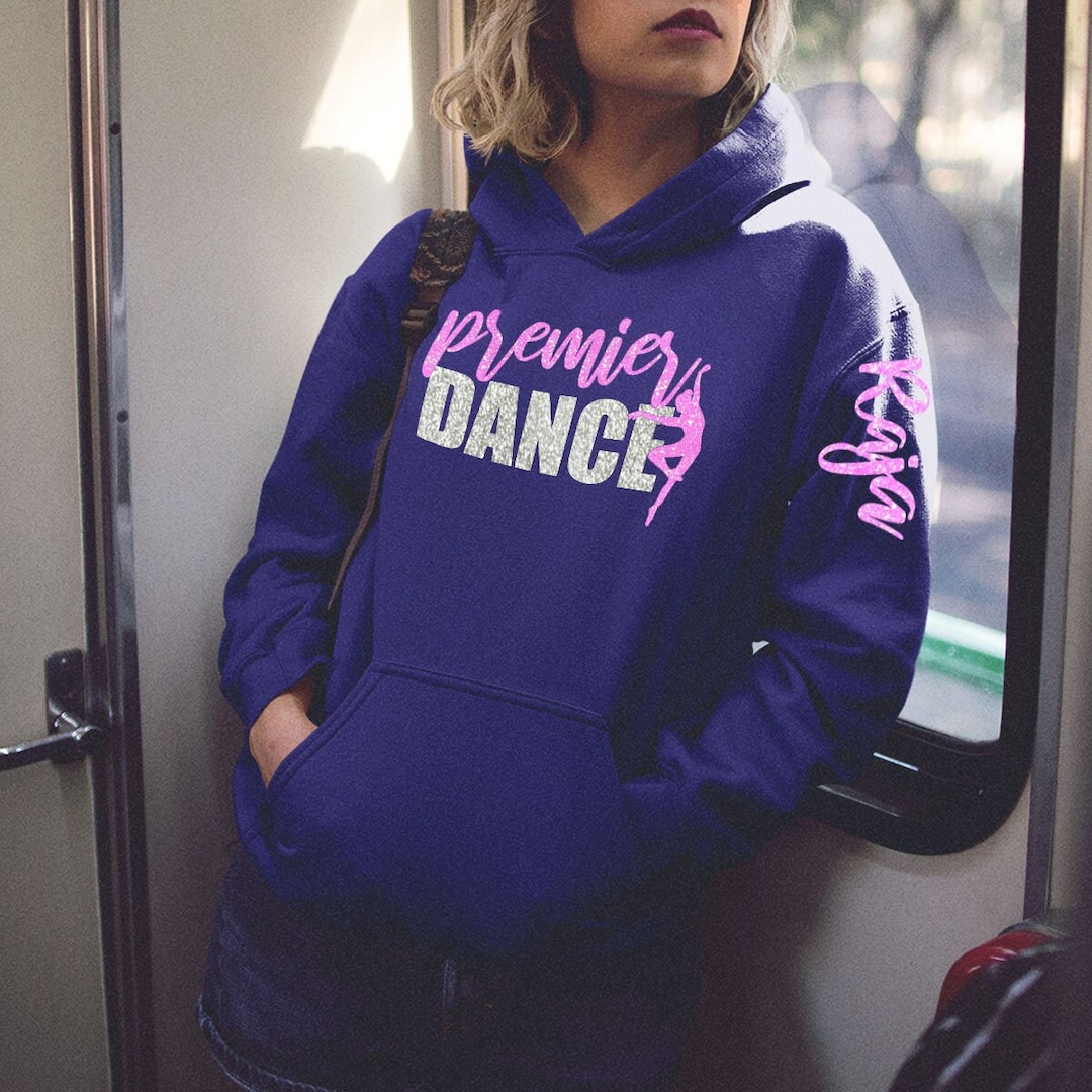 Personalized Dance Hoodie | Custom Glitter Dance Sweatshirt With Dancer ...