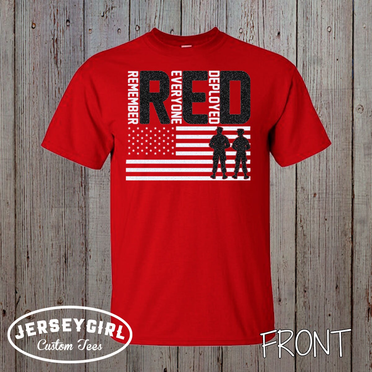 Glitter Remember Everyone Deployed Shirt | Personalized Red Friday T ...