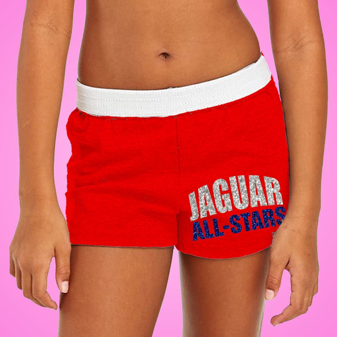 Custom Cheer Shorts With Team Name Customizable Glitter | Etsy
