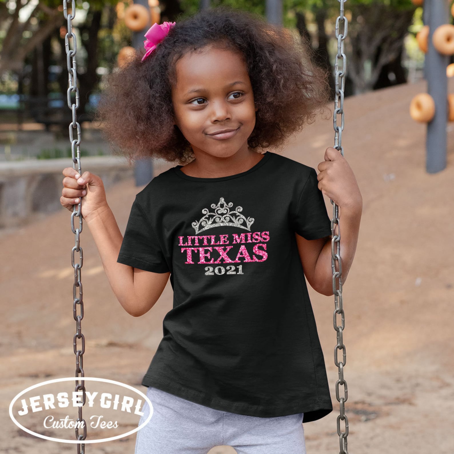 Custom Pageant Title Shirt, Glitter Tiara T-shirt With Title ...