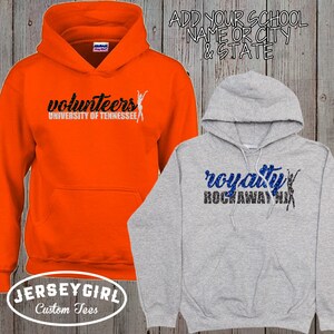 Custom Glitter Dance Team Hoodie Name on Sleeve - Etsy