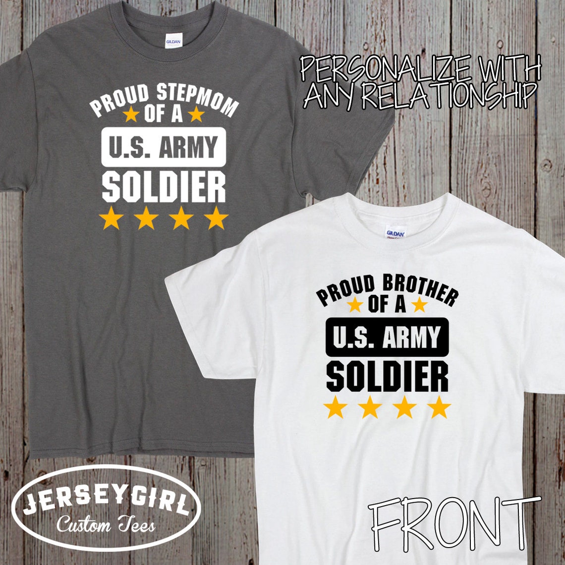 Personalized Proud Parent of a US Army Soldier Shirt - Etsy