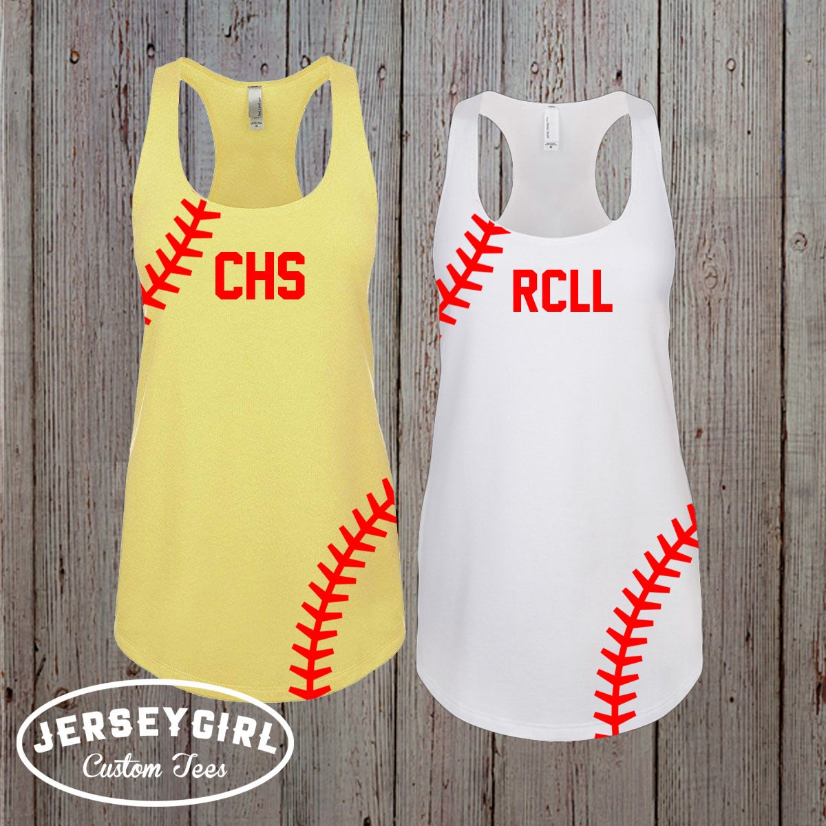 Custom Baseball Tank Laces With Number, Personalized Tank Top With ...