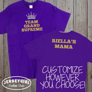 Glitter Custom Pageant Team Shirts, Customizable Pageant Family T ...