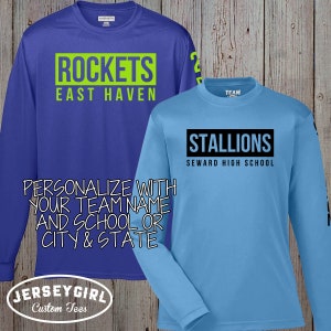 Custom Long-sleeve Basketball Practice Shirt With Name & Number ...