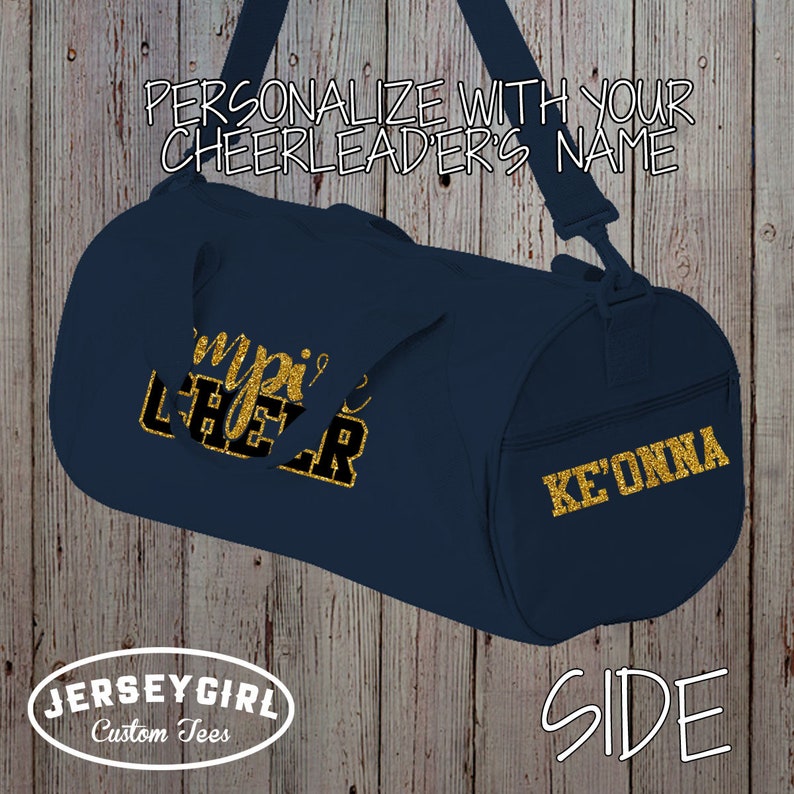 Glitter Custom Cheer Duffel Bag With Name & Team Name Bling | Etsy