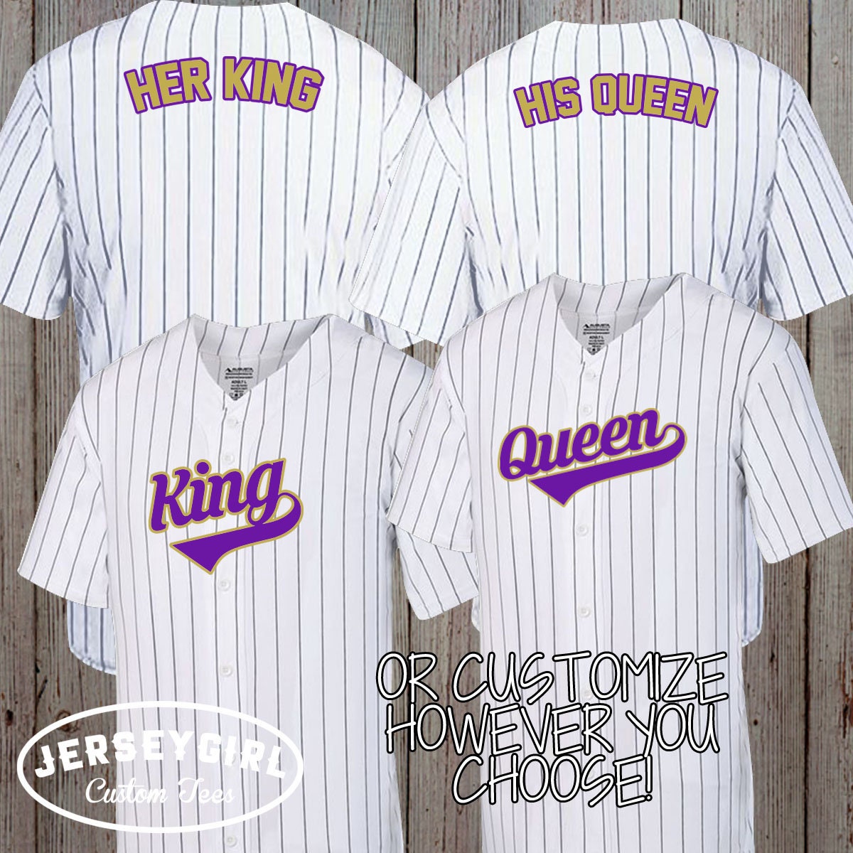 SET OF 2 Custom Together Since Baseball Jerseys Customized | Etsy
