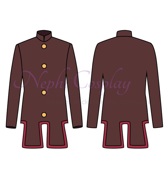 Toilet-bound Hanako-kun / Hanako-kun uniform jacket pattern | Etsy