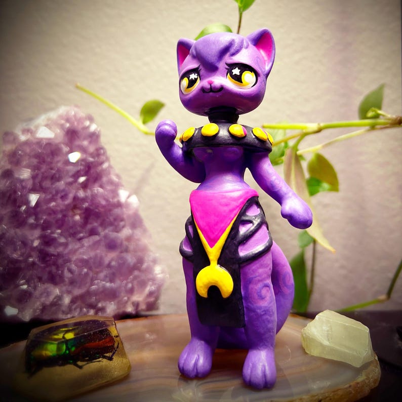 Anthro Littlest Pet Shop (LPS) Custom: Moon Goddess Calisto (sculpture ...