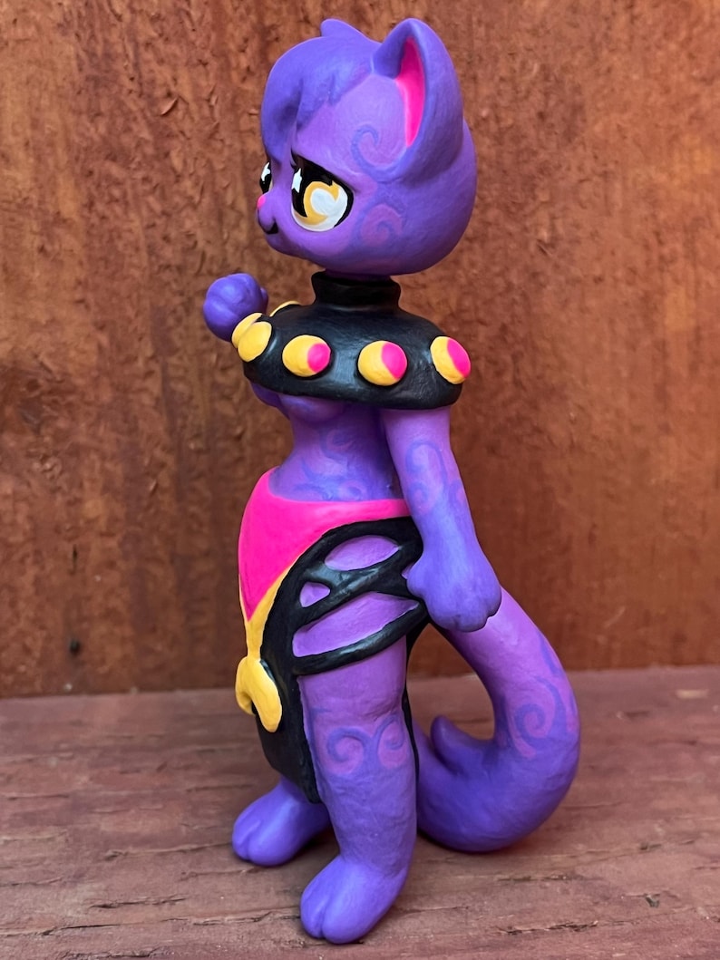 Custom Anthro LPS Moon Goddess Figurine: Polymer Clay Art - Etsy