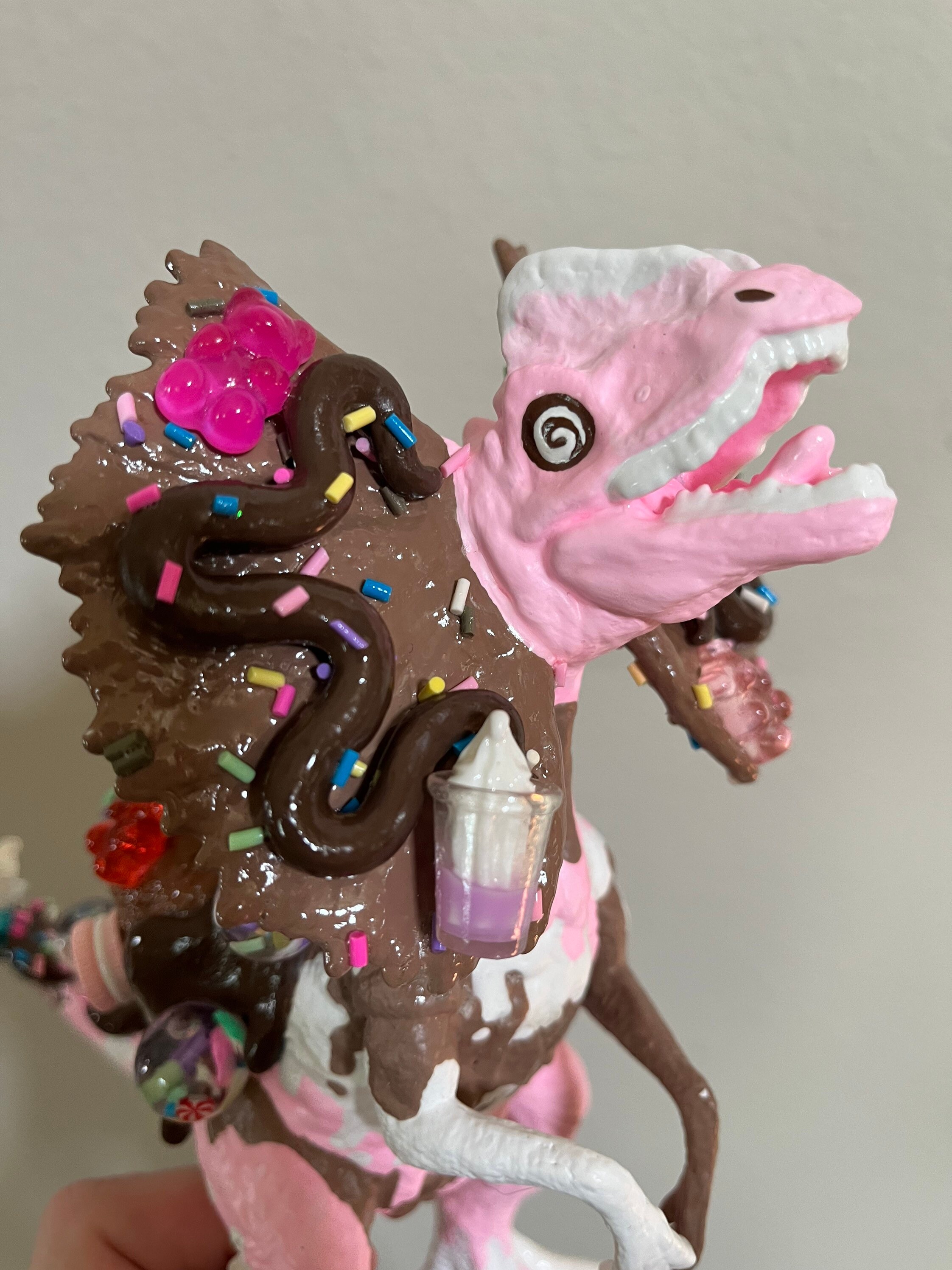 Candy Dinosaur Icecream Painted Dinosaur Figure Candy Themed Custom ...