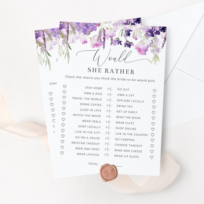Purple Bridal Shower - Etsy