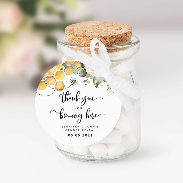 Bee Favor Tag - Etsy