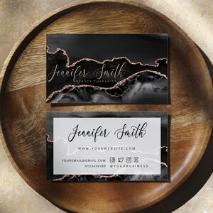 Price List Template. Black Rose Gold Price List Template. DIY - Etsy