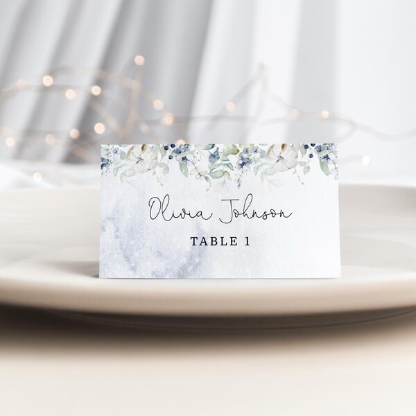 Winter Place Cards - Etsy