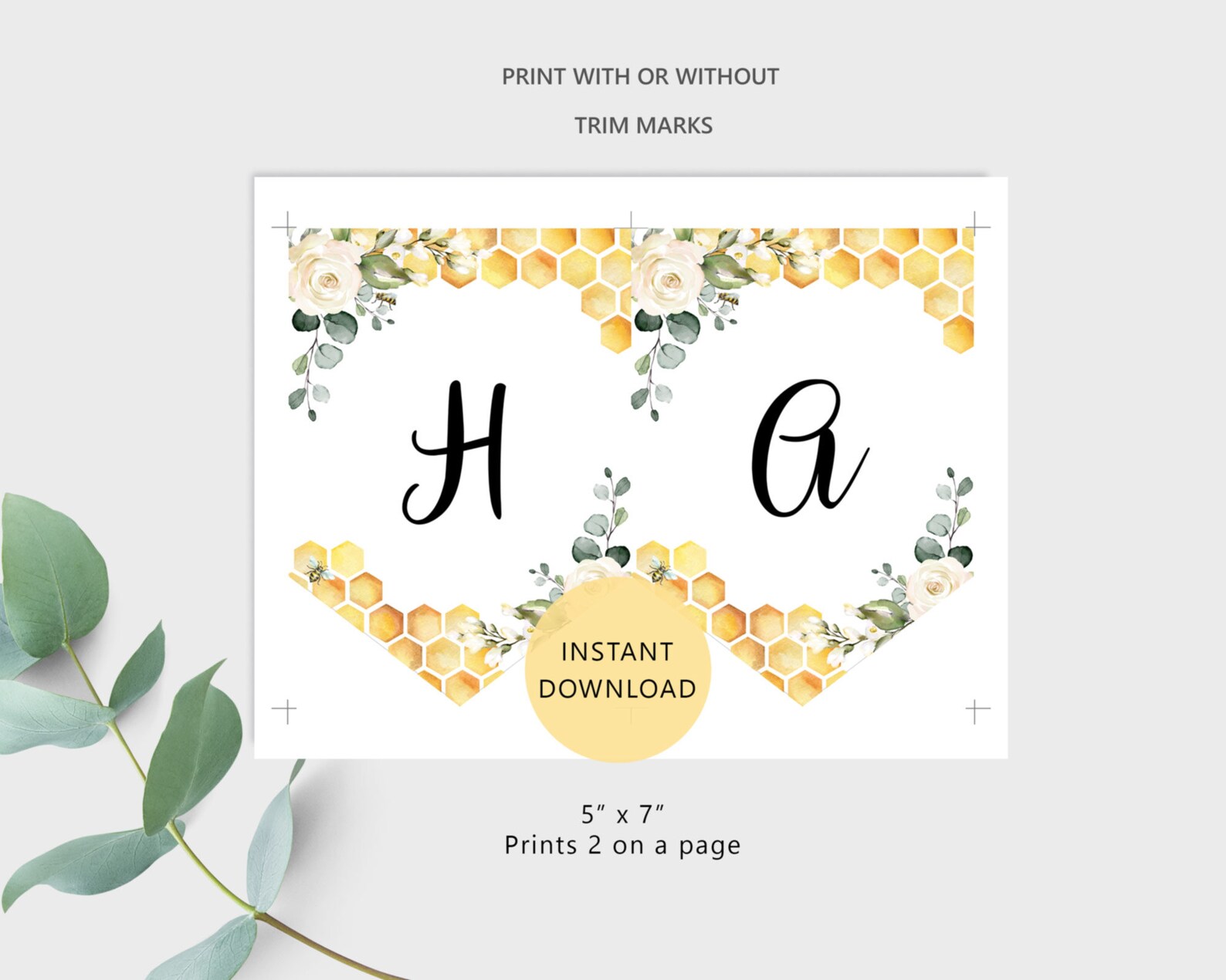 Editable Bee Banner. Sweet as Can Bee Party Banner. Bee-day | Etsy